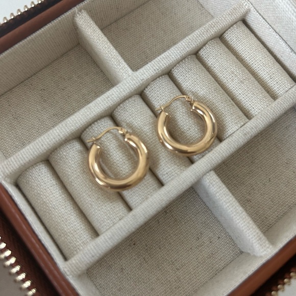 Jewelry | 1k Gold Hoop Earrings | Poshmark